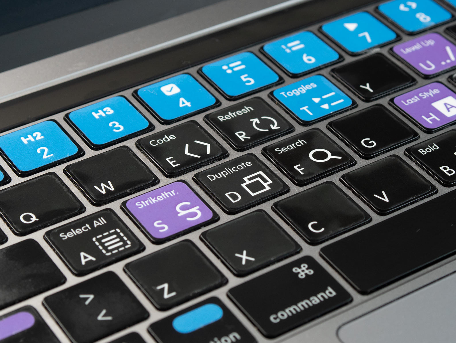 Notion Keyboard Stickers with Shortcuts